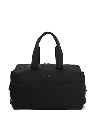 BOSS sac fourre-tout &agrave; design perfor&eacute; - Noir