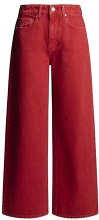 Pepe Jeans London Wide Leg Jeans, Rouge (Mars Red), 29 W/32 L Femme