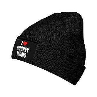 Generic Classique Bonnet Souple Tricot&eacute;, I Love Les Mamans de Hockey (dr&ocirc;les), Slouch Chapeau Tricot&eacute;, Tricoter Chapeau pour Femme, Ski, Adultes