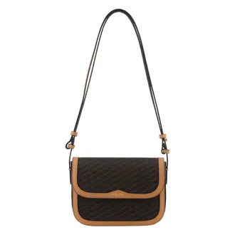 Pourchet Femme, Sacs, Brun, Taille: ONE Size Petit sac bandouli&egrave;re &agrave; rabat