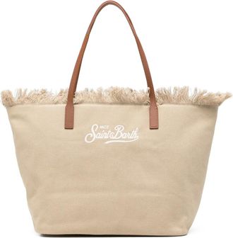 MC2 Saint Barth Femme, Sacs, Beige, Taille: ONE Size City Bag Mid Fringe - Sac bandouli&egrave;re