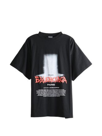 Balenciaga T-shirt en coton imprim&eacute;
