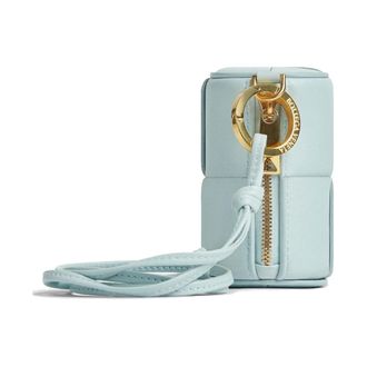 Bottega Veneta Femme, Accessoires, Bleu, Taille: ONE Size Porte-monnaie en cuir