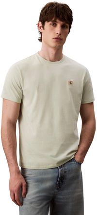 Calvin Klein Herren T-Shirt Kurzarm Badge Jersey Classic Tee aus Baumwolle, Gr&uuml;n (Tender Greens), XXL