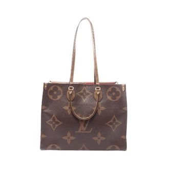 Louis Vuitton Pre-owned Onthego GM Monogram Giant Reverse Tote Bag - - Pre-owned - Damen - Braun - ONE SIZE