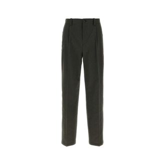 Maison Kitsun&eacute; Relaxed Pleated Pants - - Trousers - Herren - Gr&uuml;n - 2XS