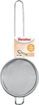 Metaltex 116707 Kaffeesieb mit Drahtgriff aus Edelstahl, 7 cm, Silber