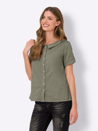 Heine Klassische Bluse Bluse Kurzarm
