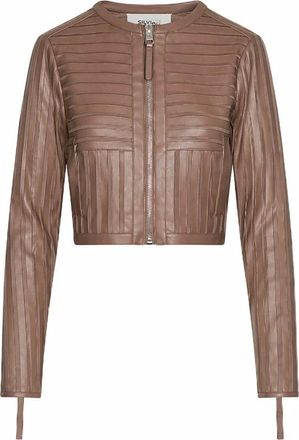 Silvian Heach Femme, Vestes, Brun, Taille: 38 FR Evas Jacket