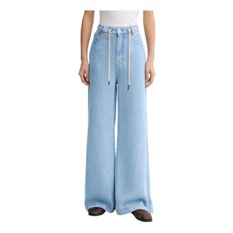 Munthe Obey Wide Leg Jeans - - Jeans - Damen - Blau - S