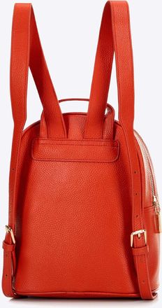 Wittchen Damenrucksack aus orangefarbenem gepr&auml;gtem Leder