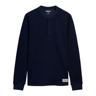 Sebago Piscataqua Langarmshirt - - Tops - Herren - Blau - M
