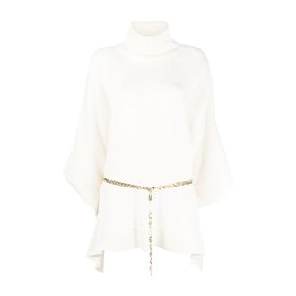 Michael Kors Wollmischungs-Rollkragenponcho - - Jackets - Damen - Wei&szlig; - L