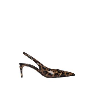 Dolce & Gabbana Femme, Chaussures, Brun, Taille: 36 1/2 EU Sandales &agrave; talons aiguilles en cuir