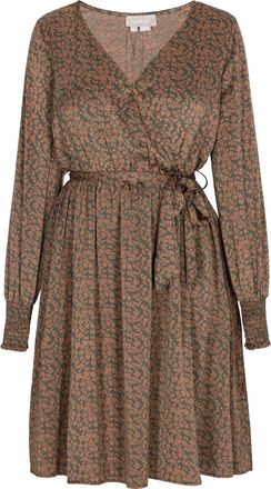 Usha Kleid Damen Gr&uuml;n Orange