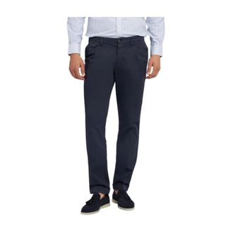 Brooks Brothers Regular Fit Double Pleat Cotton Chinos - - Trousers - Herren - Blau - W40