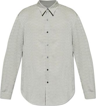 Balmain Homme, Chemises, Gris, Taille: 3XL Chemise Monogramme