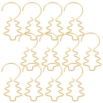 Cabilock 100st&uuml;cke Haken Zum Aufh&auml;ngen Von Baumschmuck Asthaken Girlandenhaken Weihnachtsbaumf&ouml;rmige Haken Metallhaken F&uuml;r Dekorationen Zum Aufh&auml;ngen F&uuml;r Chris