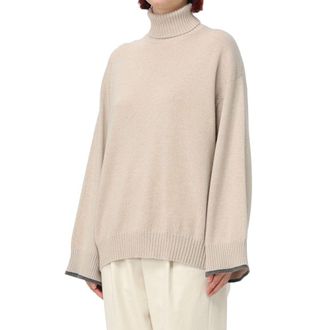Brunello Cucinelli Womens Beige Cashmere Sweater Clothing