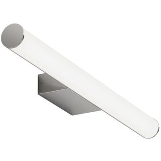 Sulion Applique Murale Caspio LED 12W, Chrome/Blanc, 600 mm, IP44, Temp&eacute;rature de Couleur R&eacute;glable, Diffuseur Acrylique Opal, Lumi&egrave;re Fonctionnelle pour