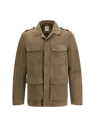 D&acute;Amico Mens Suede Jacket Liberosuede Brown Goatskin (hircus Goatskin)