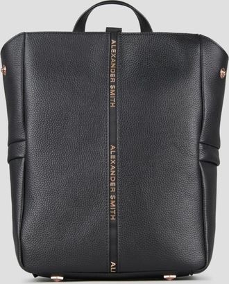 Alexander Smith Daisy backpack in black tumbled leather