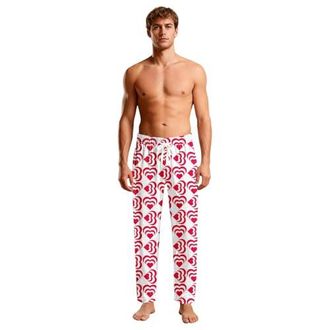 Generic Pantalon de pyjama pour homme - Coupe ample - Pantalon de pyjama en flanelle - V&ecirc;tement de nuit - Jambes droites - Pantalon de pyjama - V&ecirc;tement de d&eacute;