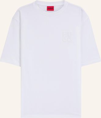 HUGO BOSS Hugo T-Shirt Dleek_In Relaxed Fit weiss