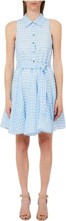 Liu Jo Femme, Robes, Multicolore, Taille: 40 FR Vichy Belted Dress