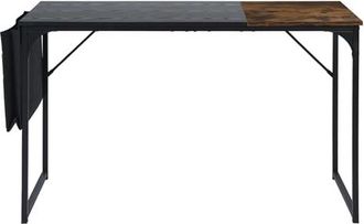 Aranáz S.L. MANUFACTURAS DE LA MADERA Klapptisch mit Dokumentenhalter, Schwarz, Vintage, L 120 cm