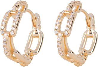 Classyandfabulous Jewelry Ohrringe DAYA 2in1 - The Small Chain