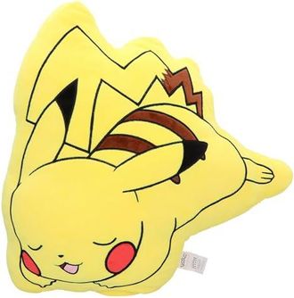Nemesis Now Pokémon Schlafendes Pikachu-Kissen, 50 cm, Polyester, Gelb