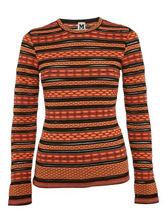 Missoni t-shirt à motif en jacquard (2024) - Orange
