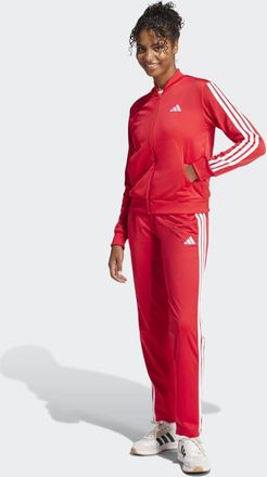 adidas adidas Performance - Essentials - Surv&ecirc;tement &agrave; 3 bandes - Rubis pur et blanc-Rouge