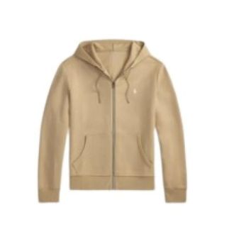 Polo Ralph Lauren Sweat &agrave; capuche zipp&eacute; double maille &agrave; manches longues - Homme - Sweatshirts et sweats &agrave; capuche - Beige - Taille: L