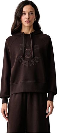 A|X Armani Exchange Relaxed Cotton Sweatshirt - - Sweatshirts & Hoodies - Damen - Braun - S