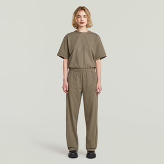 G-Star Jersey Jumpsuit - Braun - Damen
