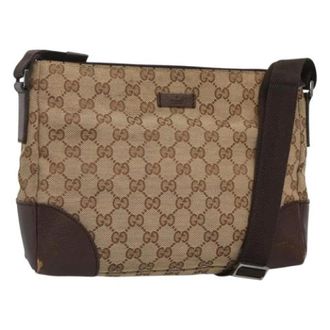 Gucci Pre-owned Toile sacs-gucci - Femme - Pre-owned - Beige - Taille: ONE Size