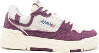 Autry Low-Top Sneaker - Purple Sneakers With Textured Upper And Sole - Gr. 37 (EU) - in Weiß - für Damen