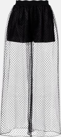 Alaia Ala&iuml;a Weite Hose aus Mesh