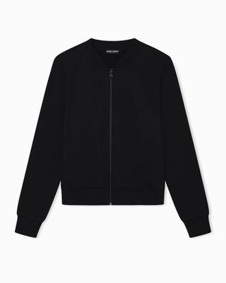 Emporio Armani Damen Terry Sweatshirt, Schwarz, XL