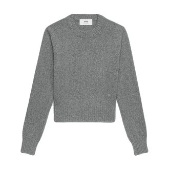 Ami Casual Grauer Sweatshirt - - Knitwear - Damen - Grau - L