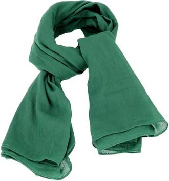 Guru Shop Foulard indien en coton, l&eacute;ger, 100 x 100 cm, vert fonc&eacute;, homme/femme, coton
