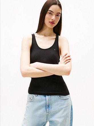 Tommy Hilfiger Débardeur côtelé à dos nageur