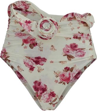 Magda Butrym Bas de bikini sculptant &agrave; imprim&eacute; floral - Femme - Maillots de bain - Multicolore - Taille: 36 FR