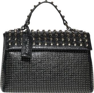 John Richmond Femme, Sacs, Noir, Taille: ONE Size Sac &agrave; main avec clous et d&eacute;tails lumineux