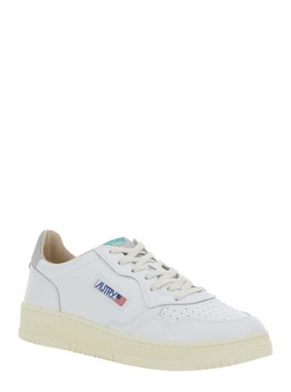 Autry Mens Sneakers Medalist Low White Leather Cow Trainers