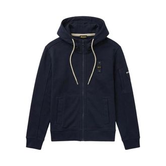 Blauer Zip-Hoodies - - Sweatshirts & Hoodies - Herren - Blau - M