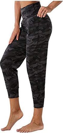 Generic Legging de sport extensible avec poches pour femme - Pour yoga, fitness, course &agrave; pied, sport, camouflage, L