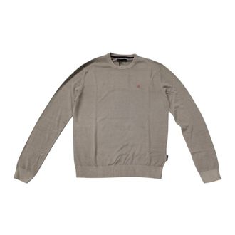 Napapijri Graue Melange Hoodie - - Knitwear - Herren - Grau - S